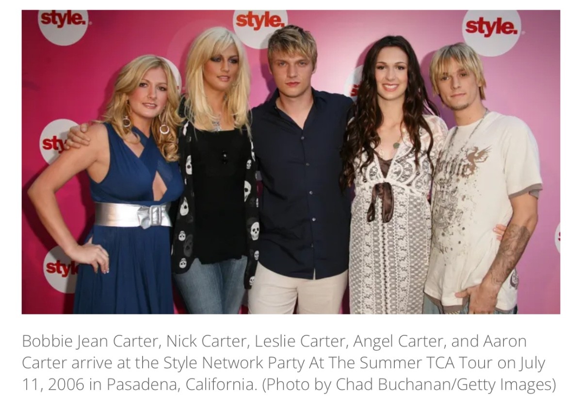 Bobbie Jean Carter, sister of Nick and Aaron Carter, dies at 41