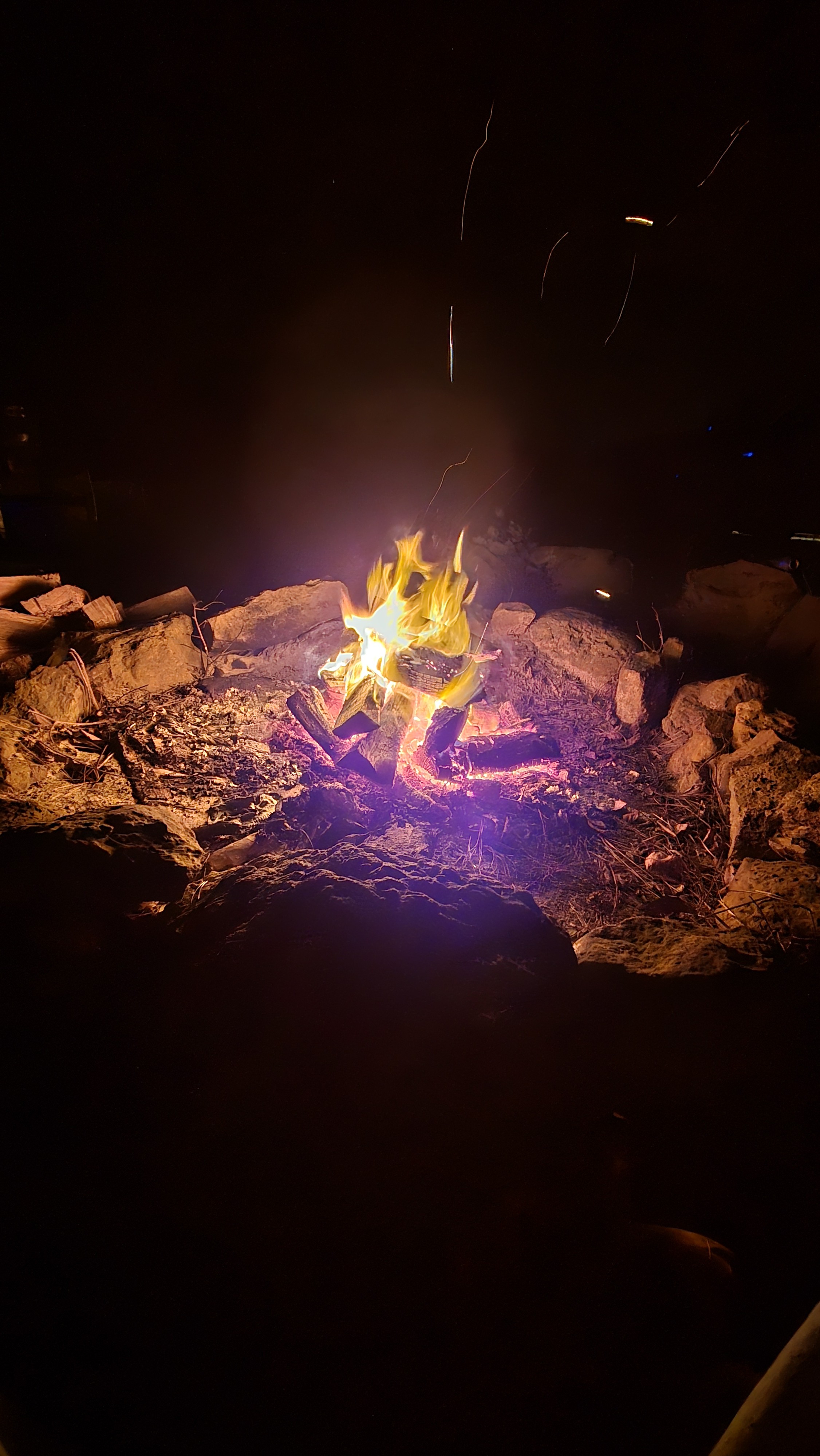 Solo by the campfire