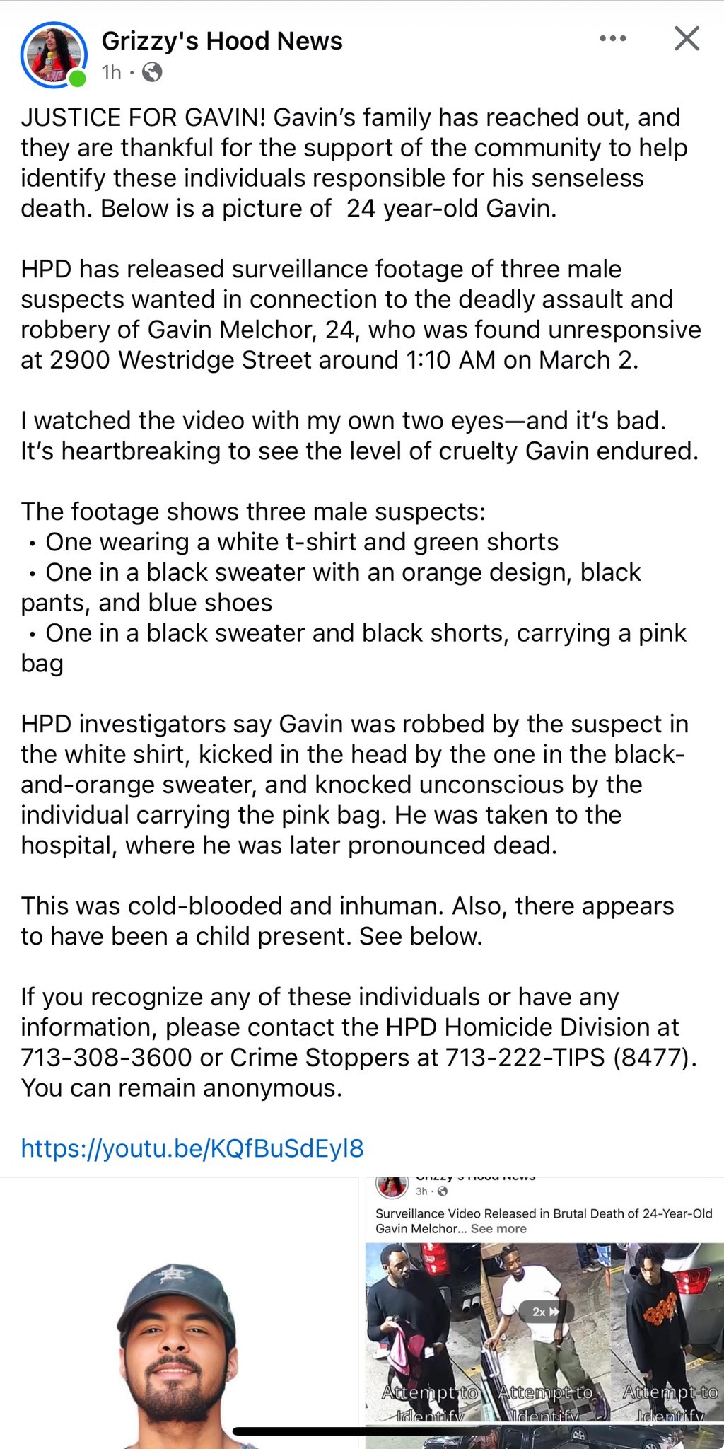 JUSTICE FOR GAVIN!
