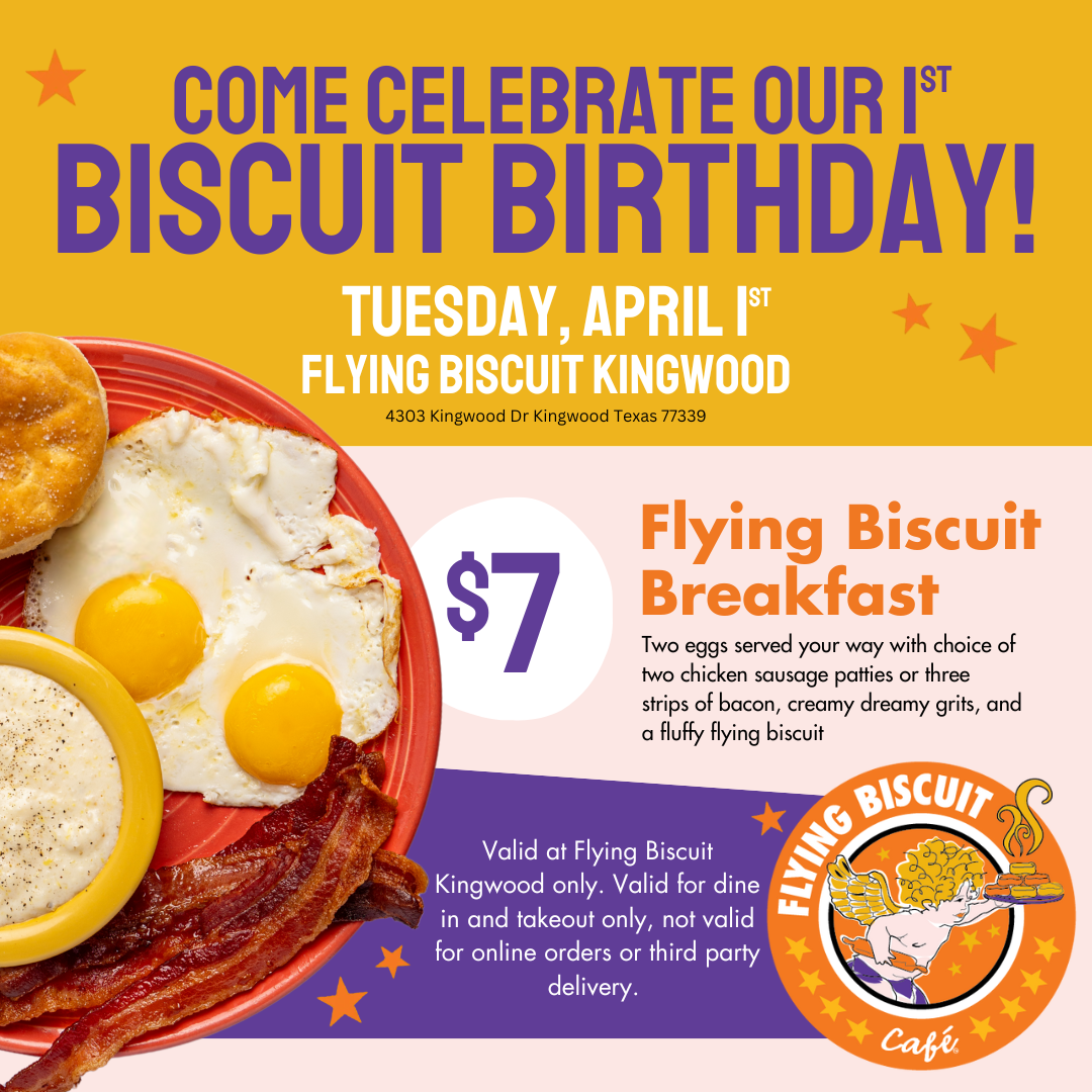 Flying Biscuit Cafe Special tomorrow for those that are interest