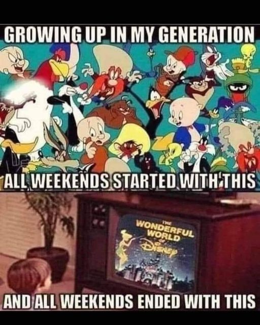 What weekends used to look like!