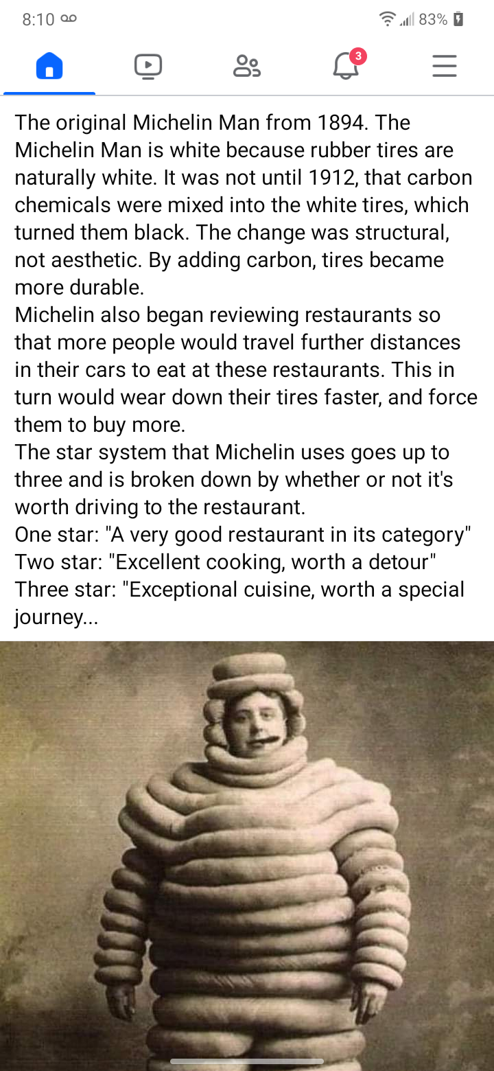 The original Michelin man