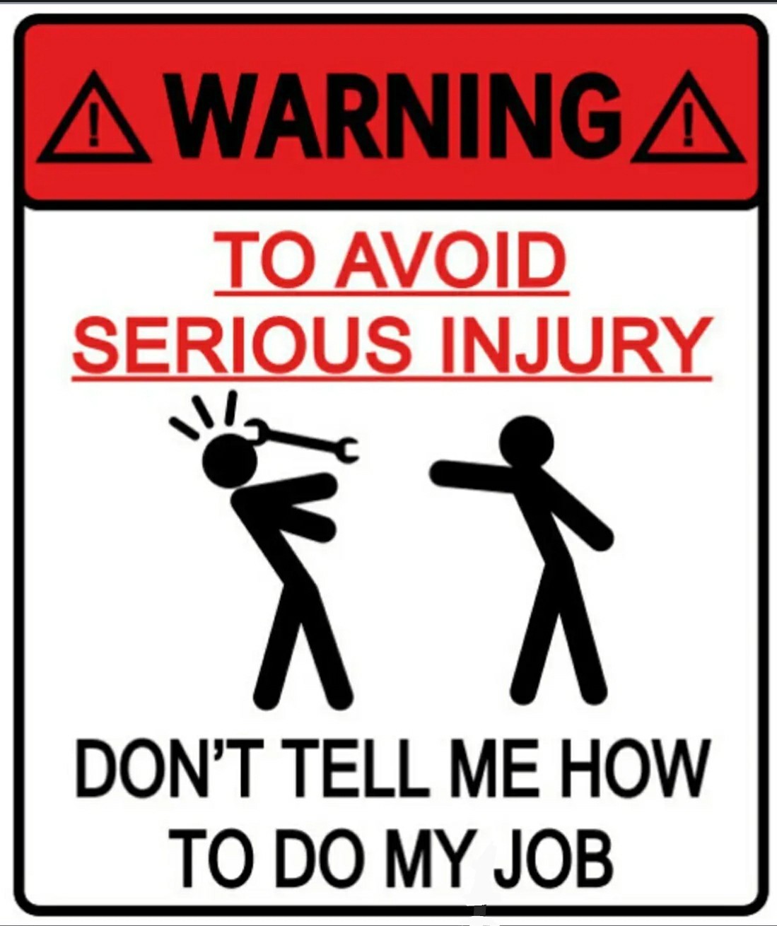 Avoid serious injury PSA!