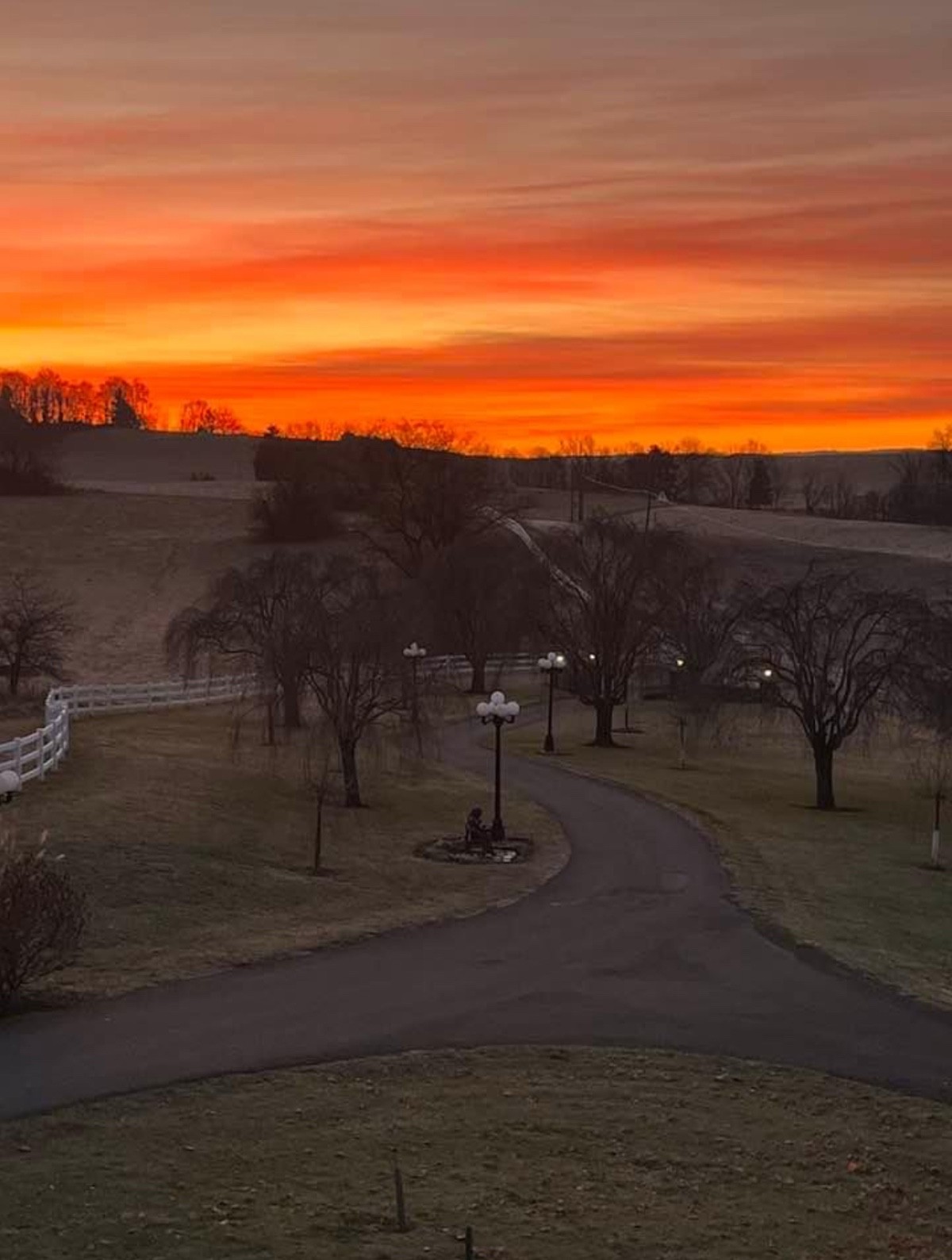 Last night's sunset at my uncle's farm in PA!