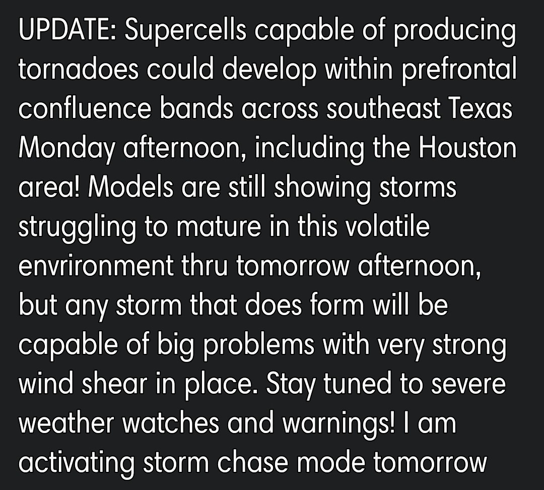 Severe weather (3:15pm - line of storms forms)