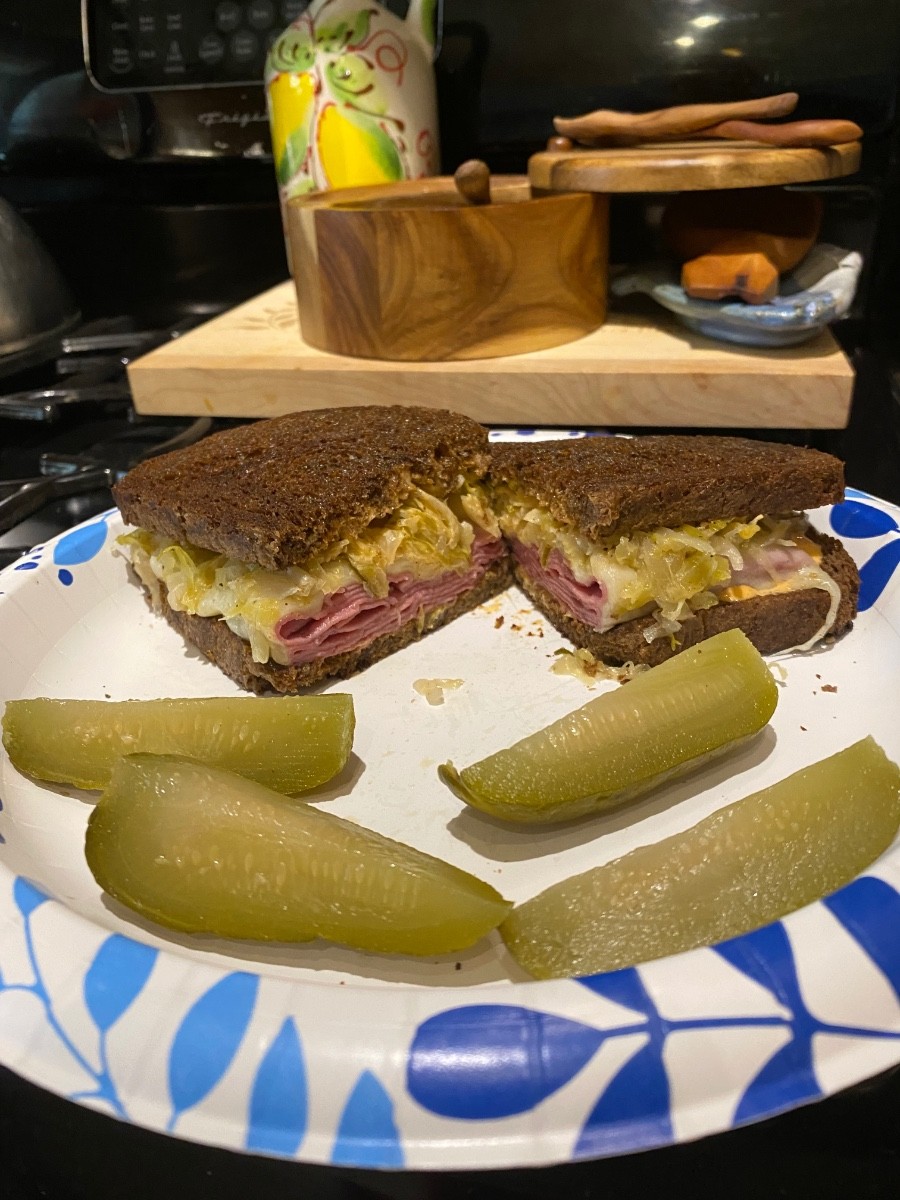 Lunch is Ready!! Home made Ruben!! Yummm