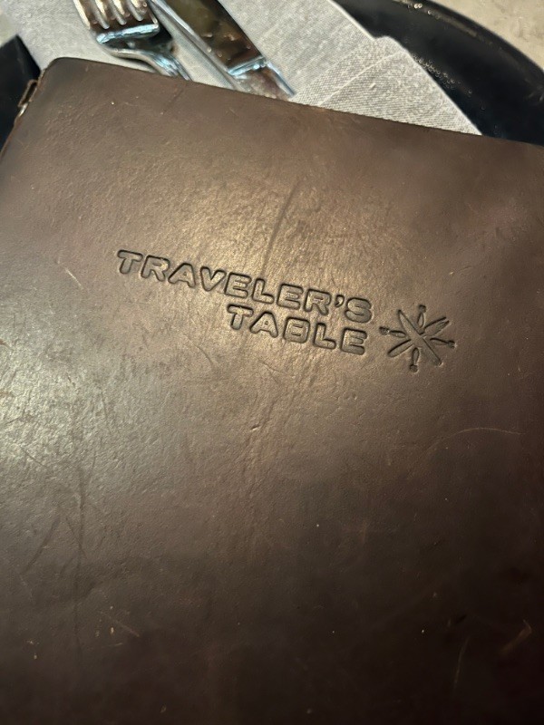 Travelers table. I was disappointed