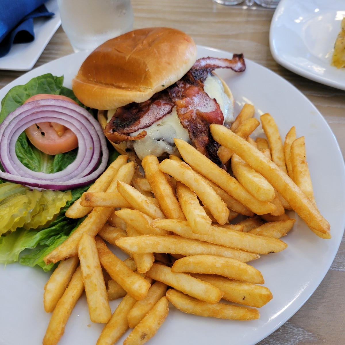 Burger review, we went to J Christopher's for lunch to try the b