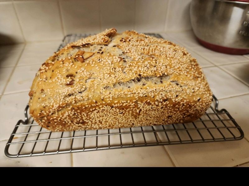 Look what my wonderful husband did tonight! He baked hot fresh h