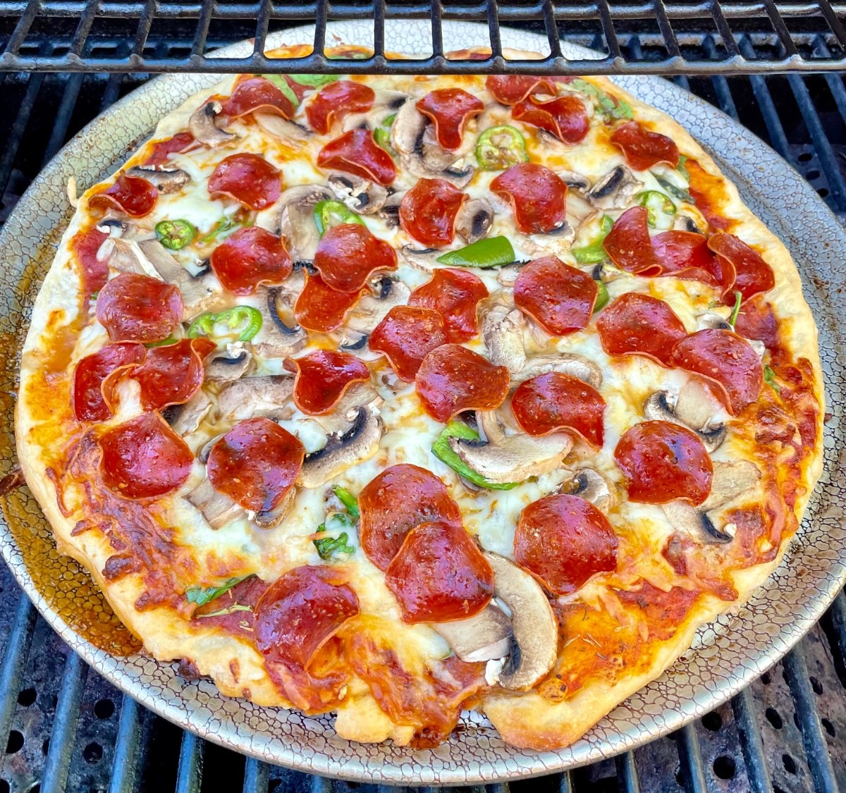 Grilled pizza