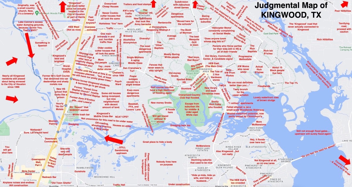 Judgmental Map of Kingwood