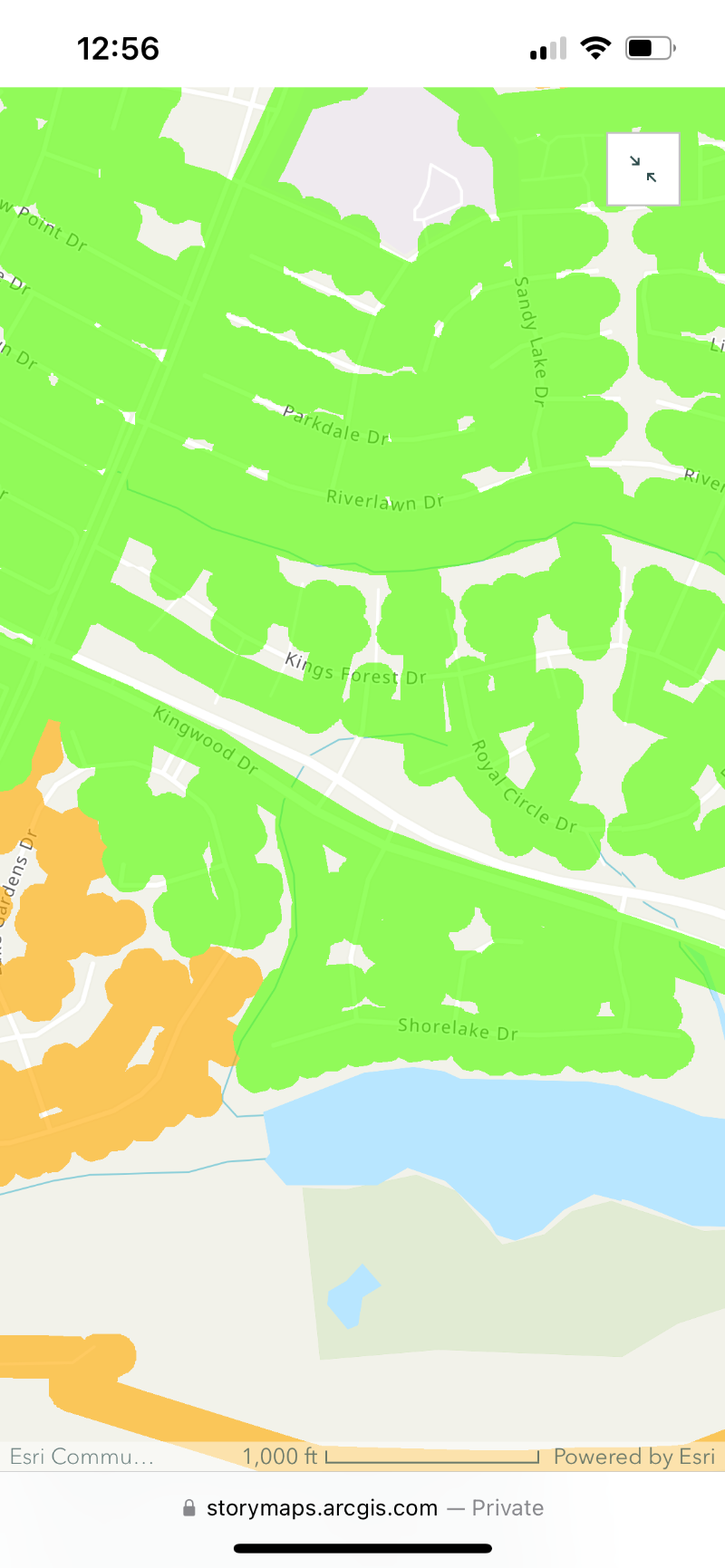 Centerpoint map shows some areas of Woodland Hills are back on w