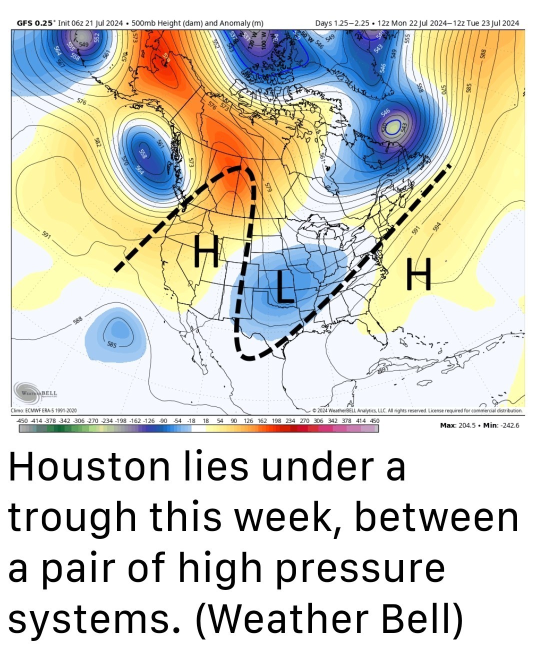 Heavy rainfall this week.