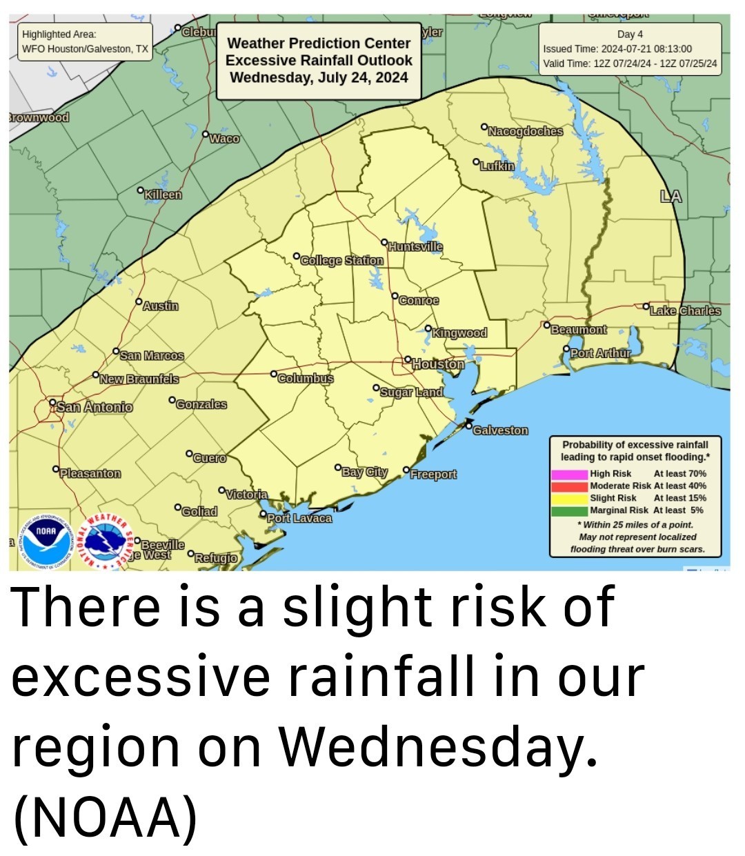 Heavy rainfall this week.