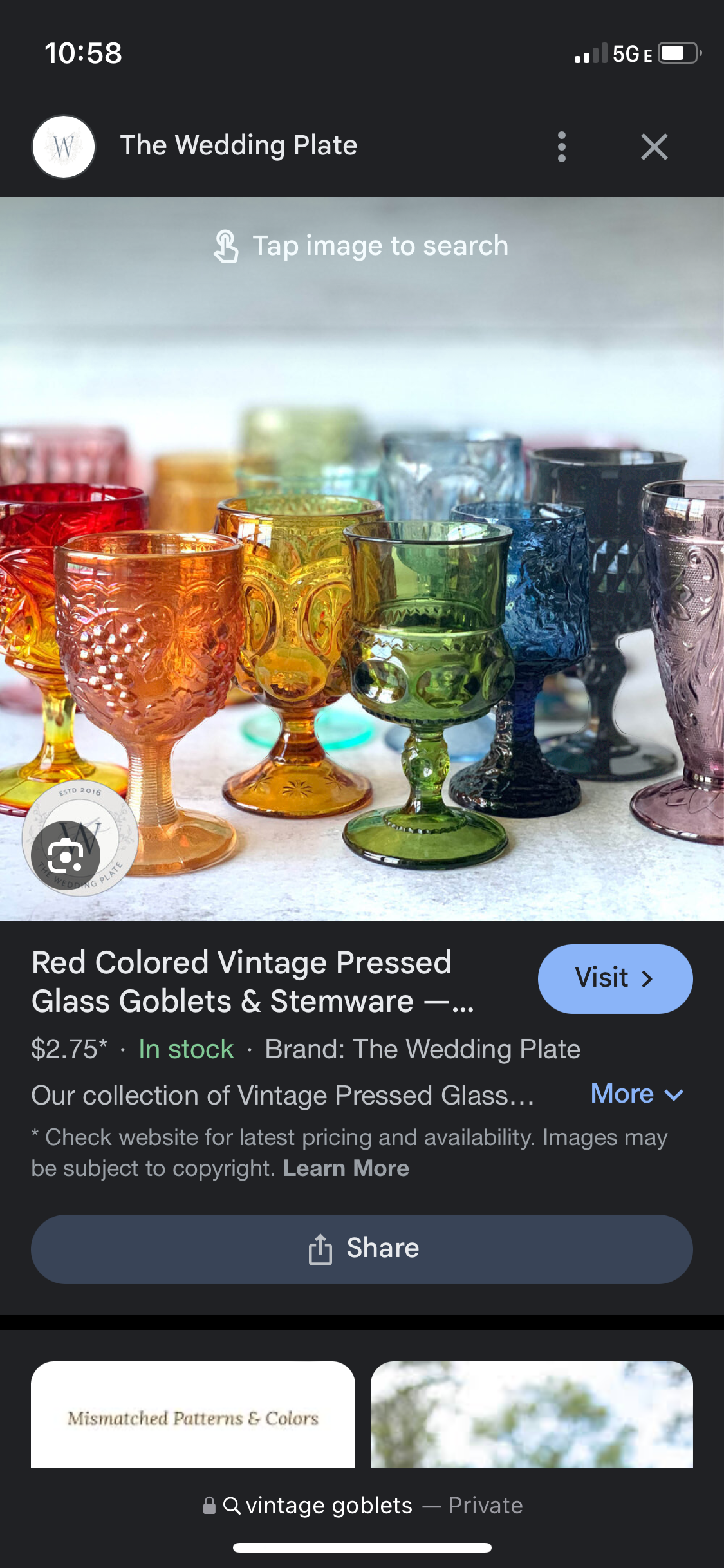 ISO water goblets