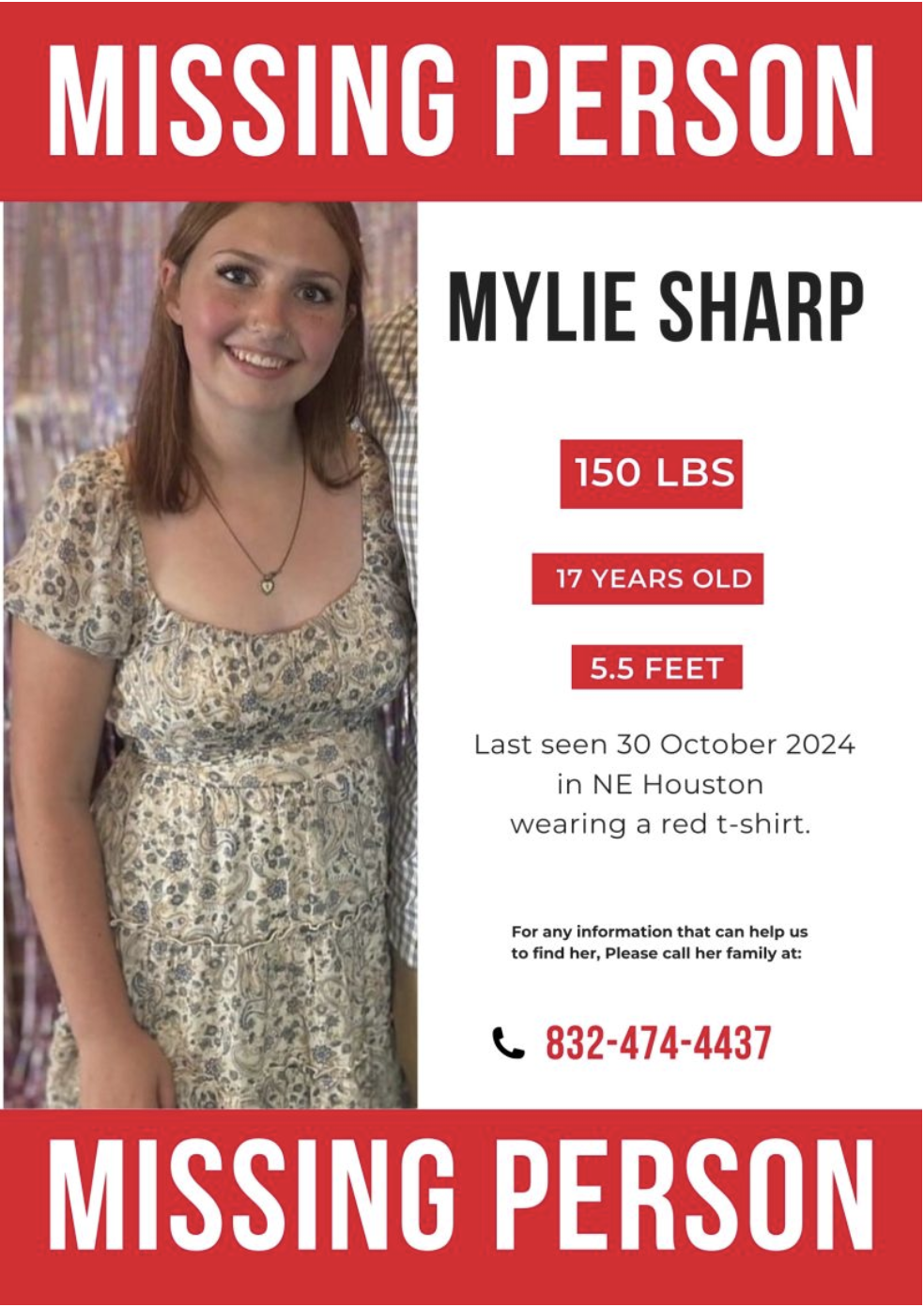 Missing Person: Mylie Sharp
