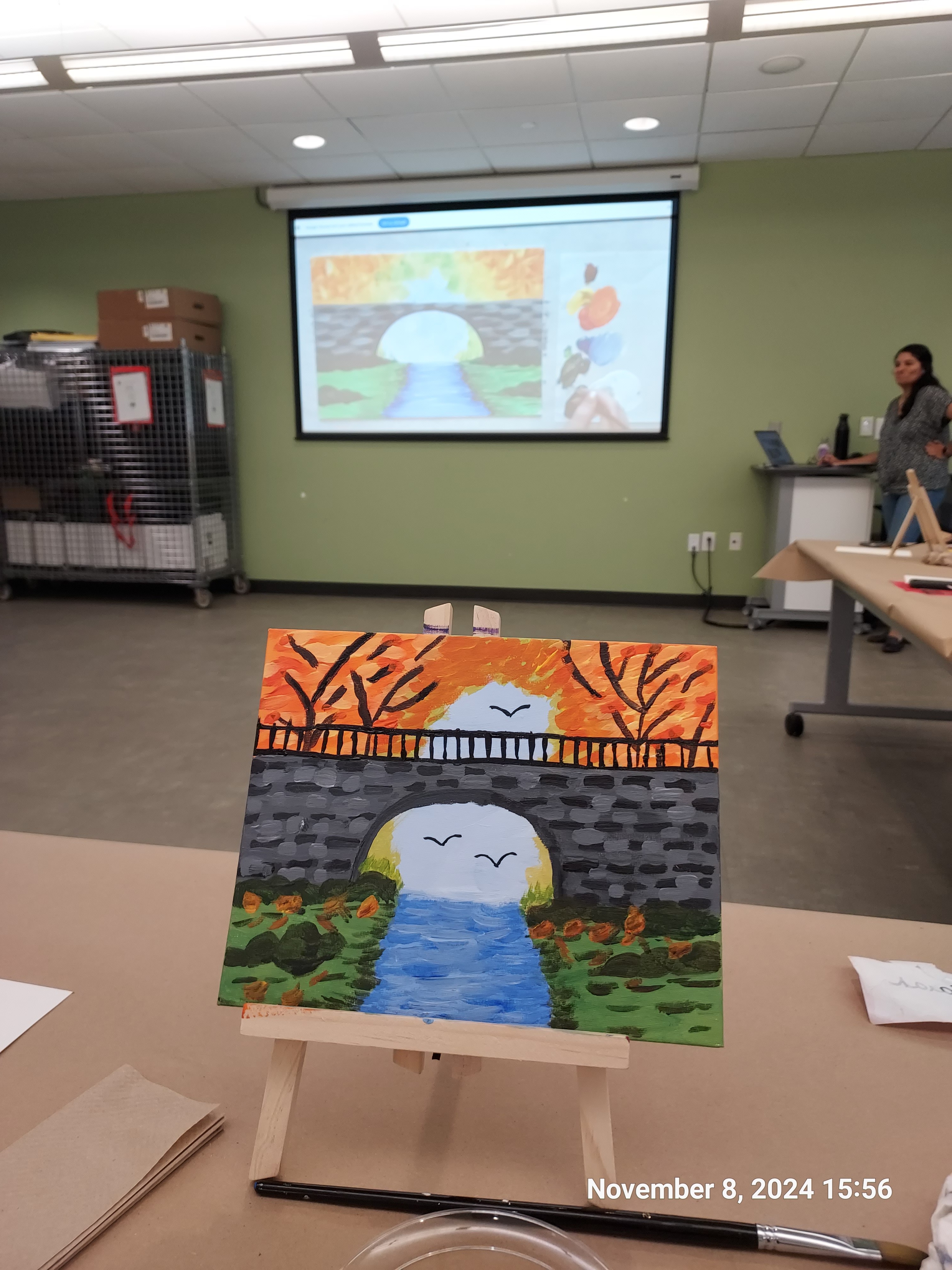 Today's Paint & Sip at Kingwood Library