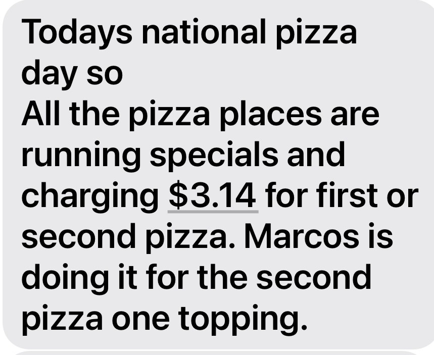 National Pizza Pie Day