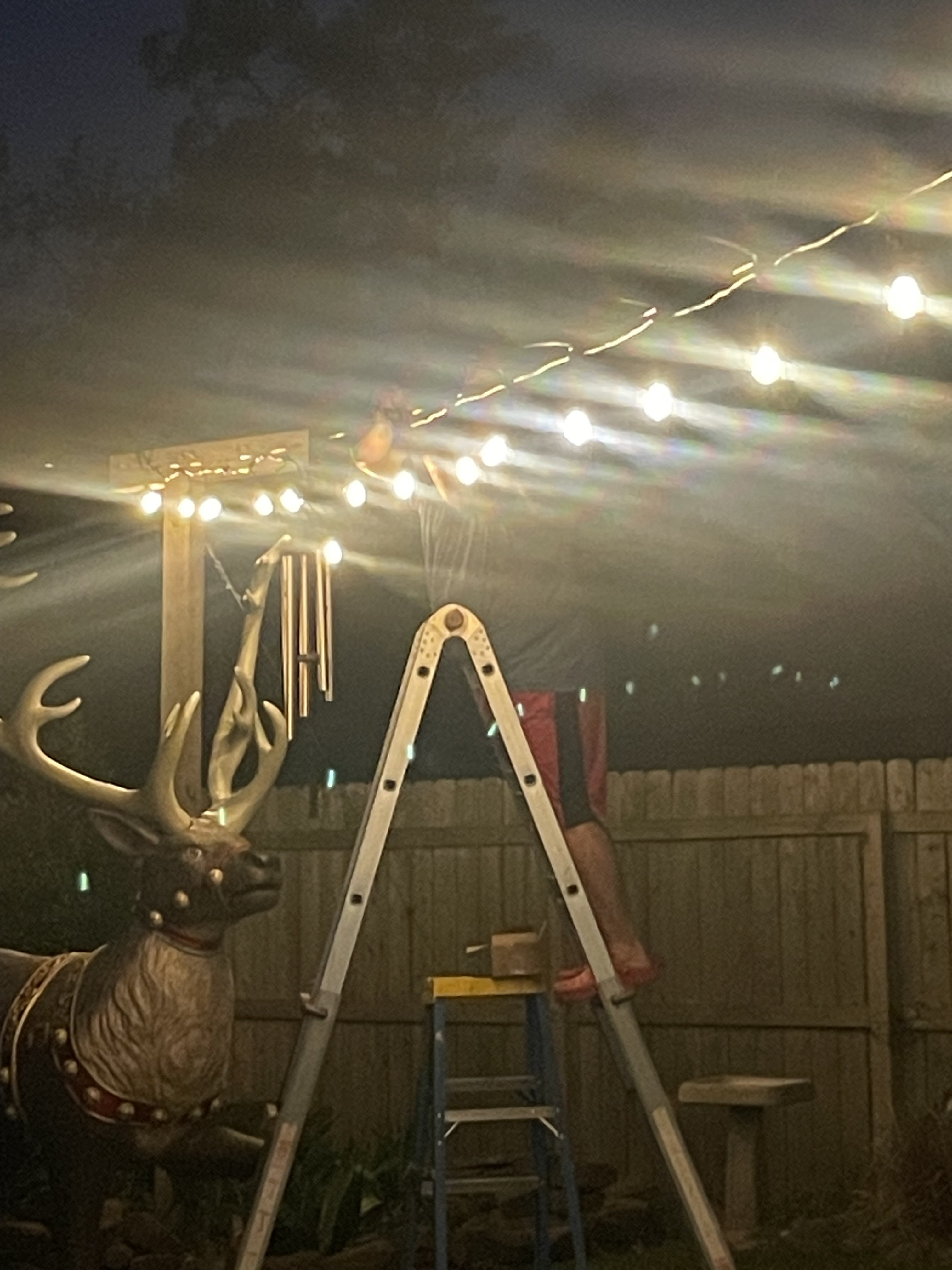 Clark is messing with his lights