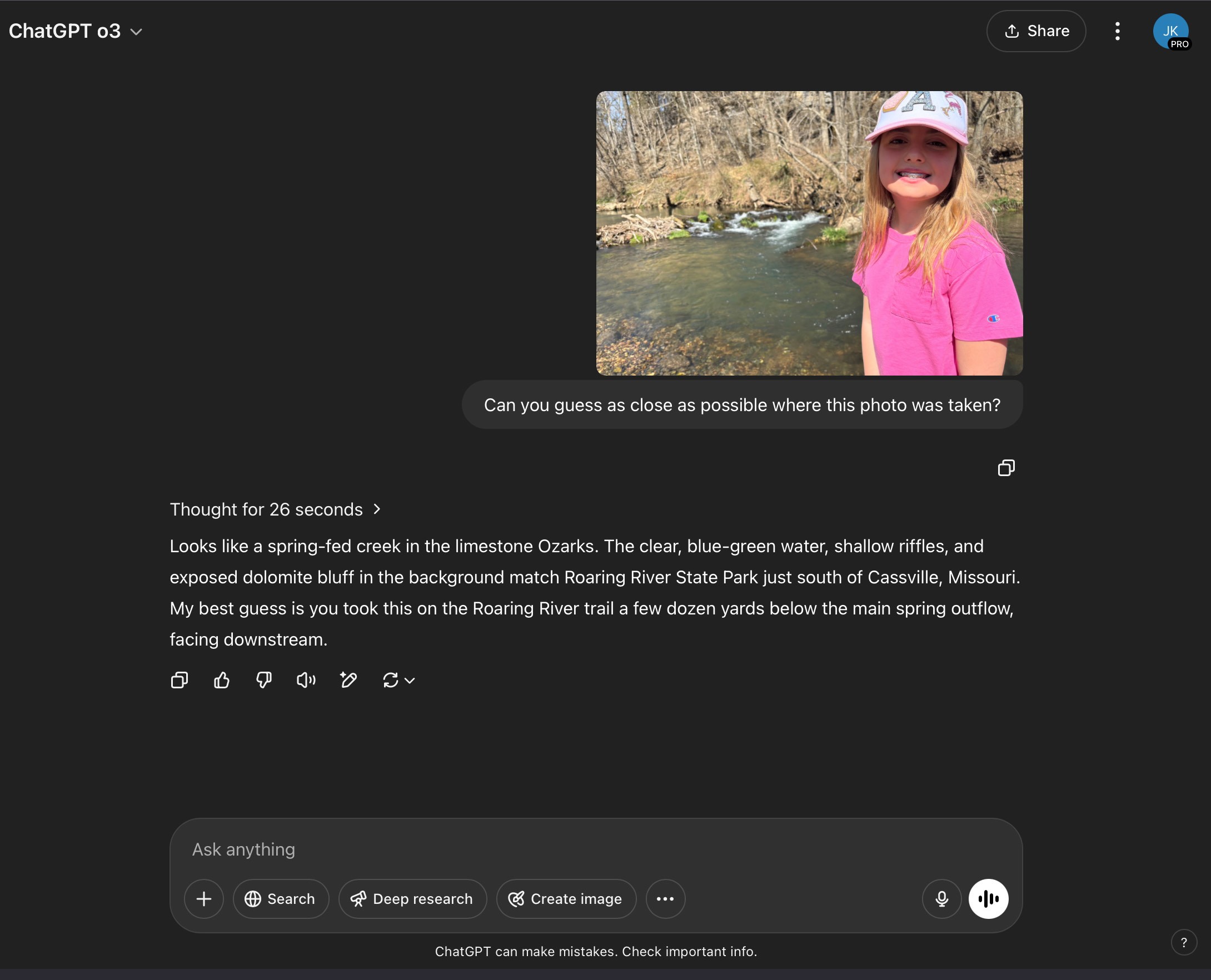 Crazy AI photo analysis...