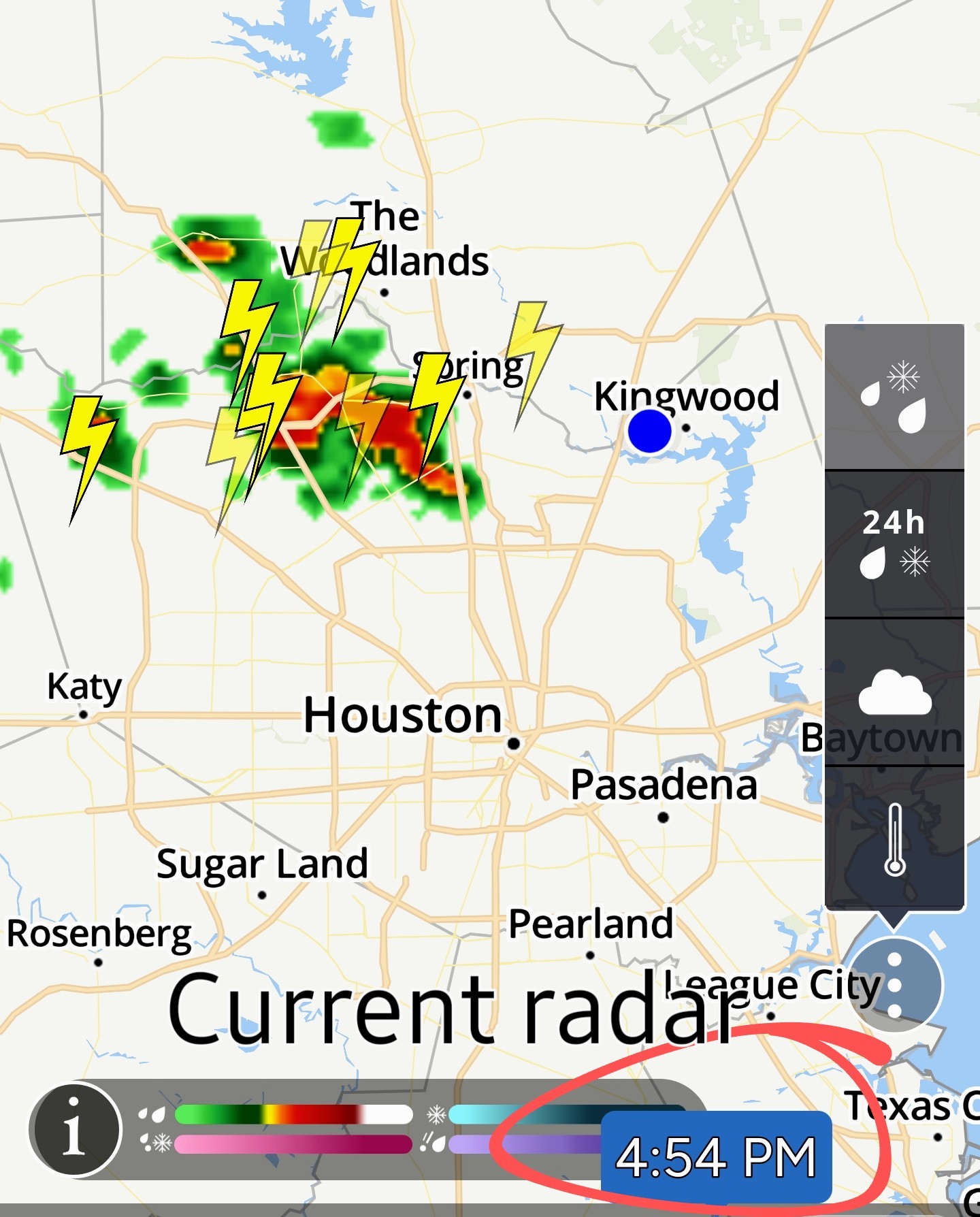 5pm radar - Friday night