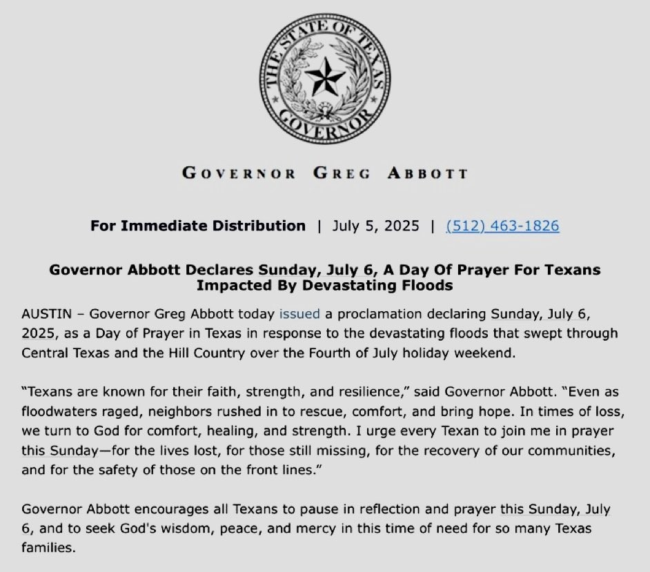Day of Prayer July 6......