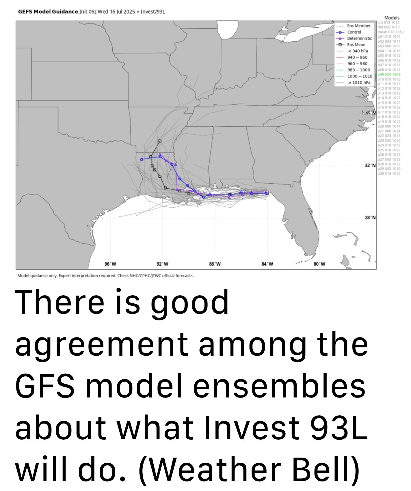Space City - Invest 93L forecast