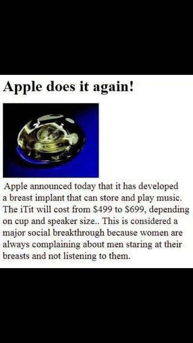 Apple has invented the iTit