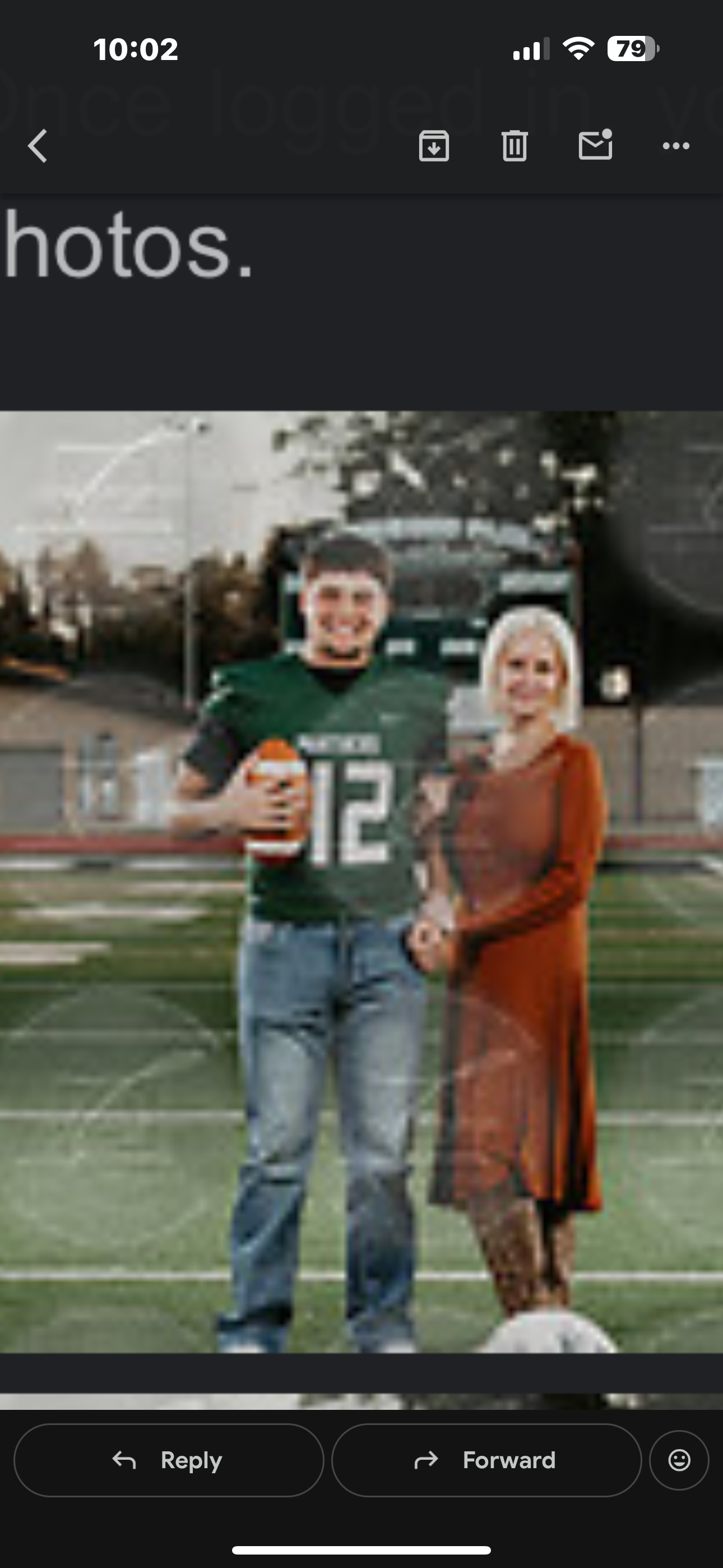 Mom and son senior pics.