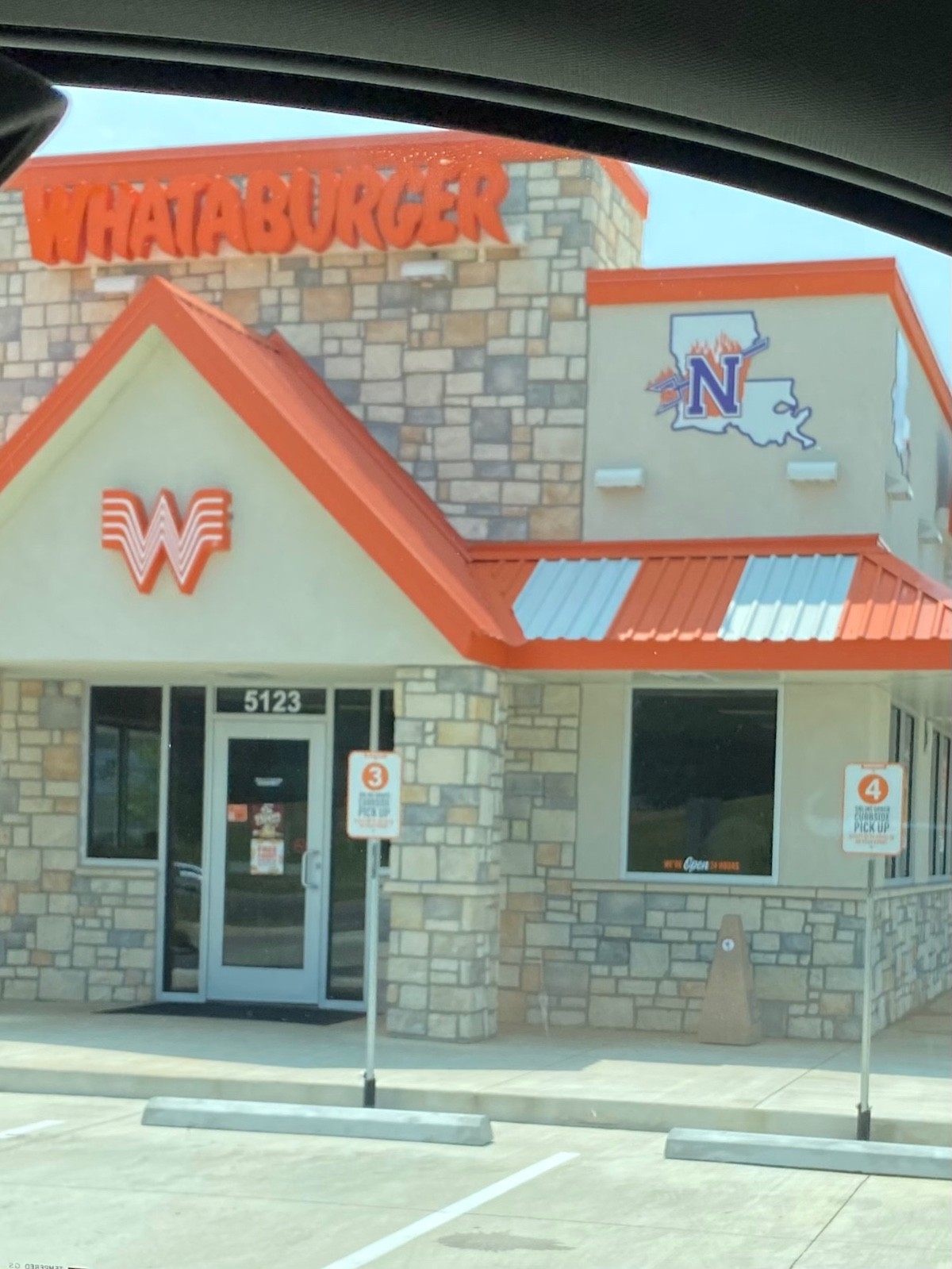 My first Whataburger trip here. Lol
