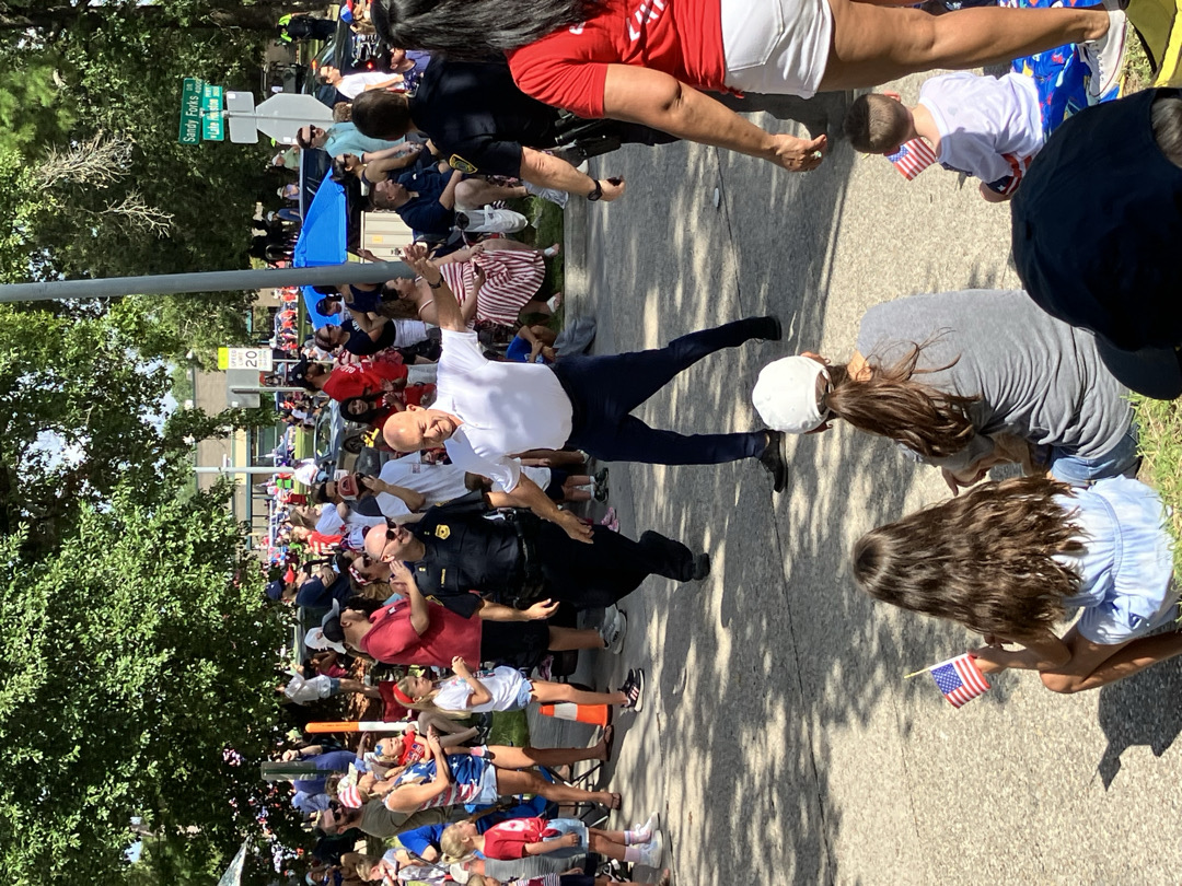 Saw Mayor Whitmire today at the nice parade