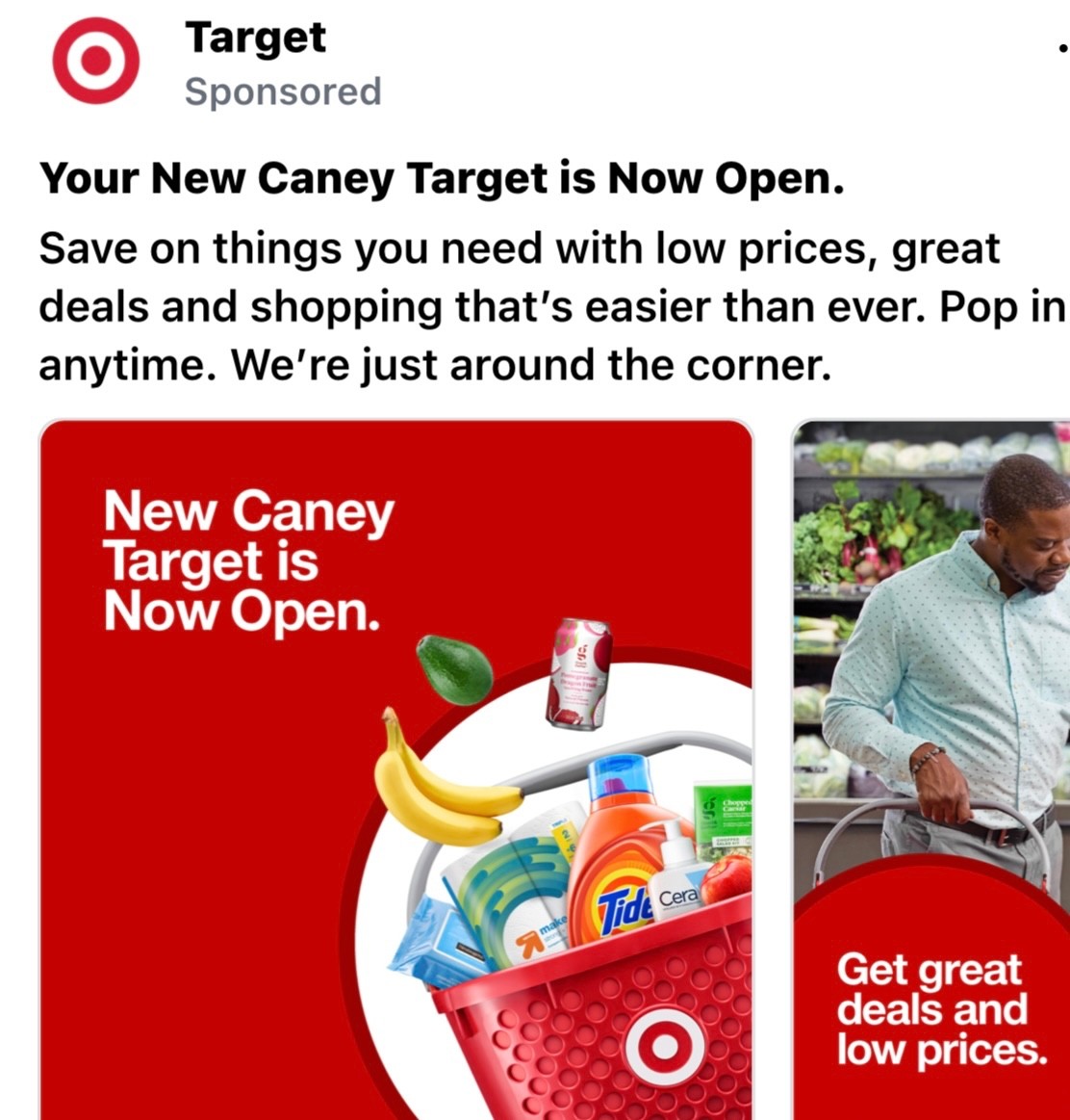 Target in New Caney is now open