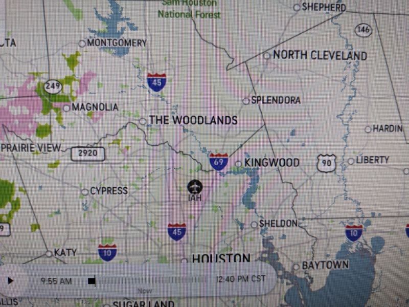 Snow! I just saw on the radar up in Magnolia.