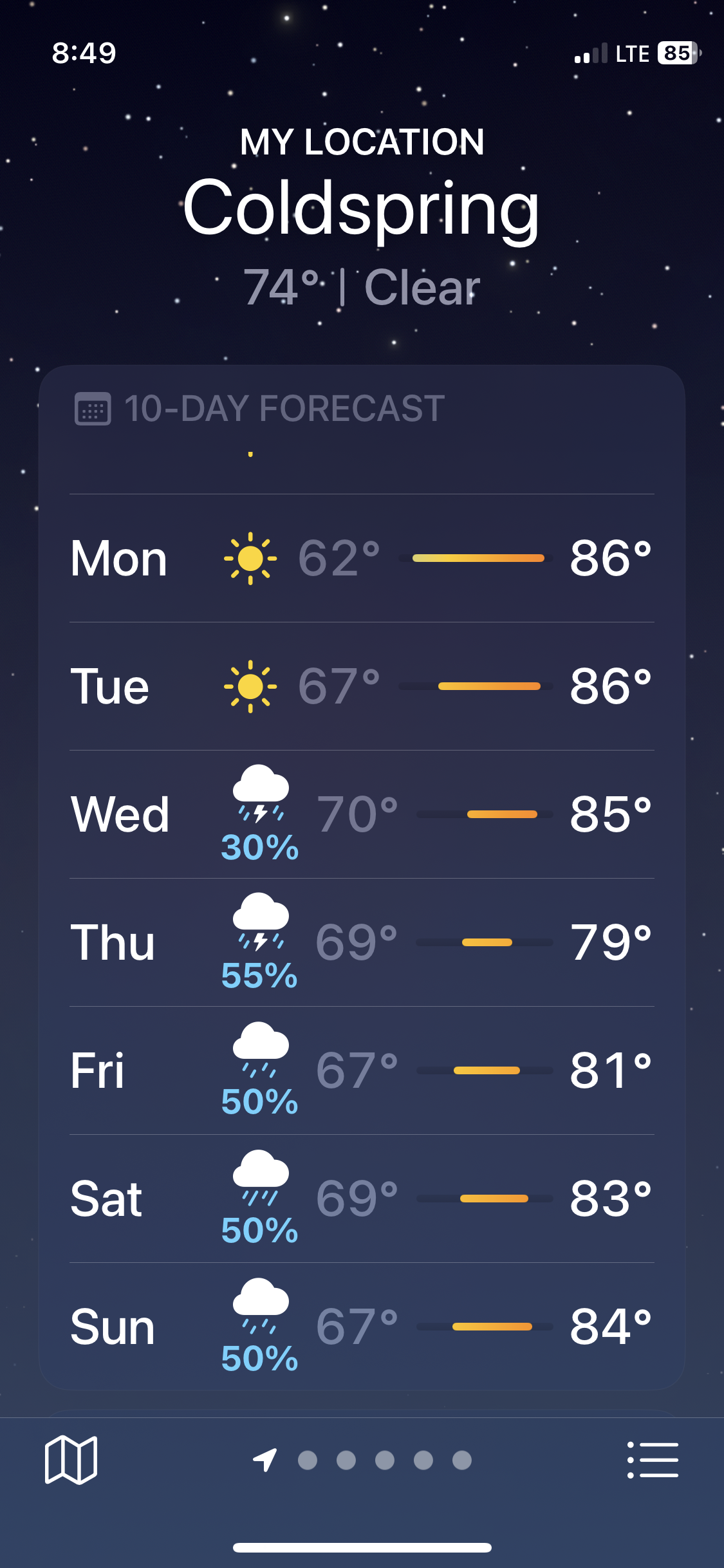 Happy Thursday morning! It's a brisk 61 here this morning! Hop