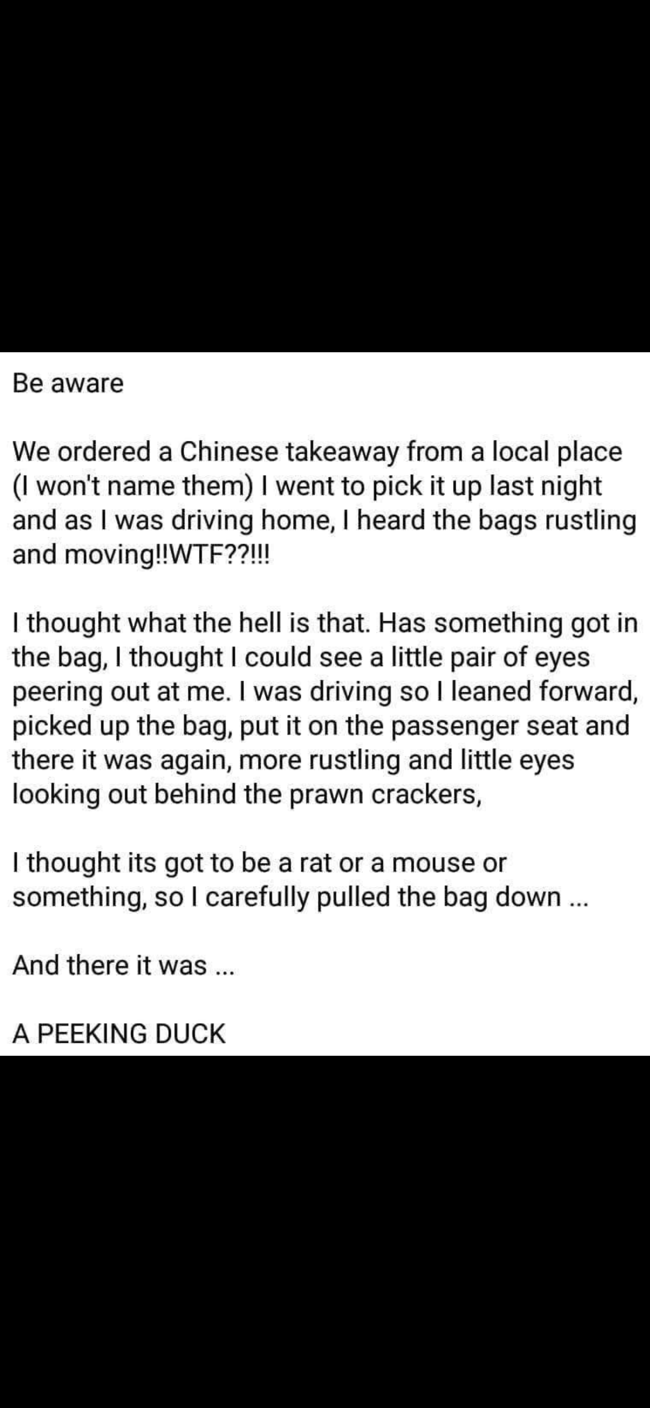 Please be aware